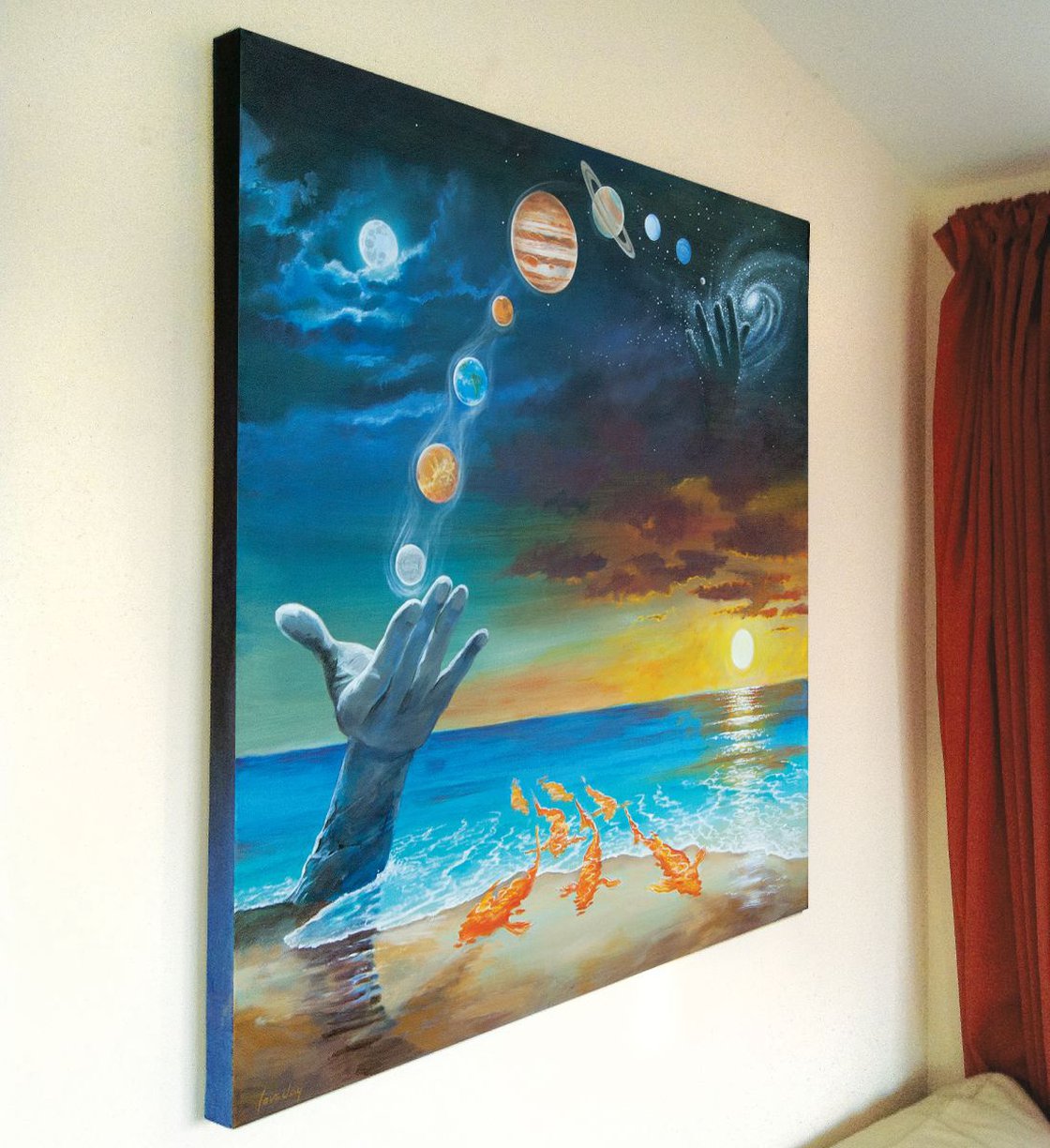 The juggler Acrylic painting: Daniel Loveday | Artfinder