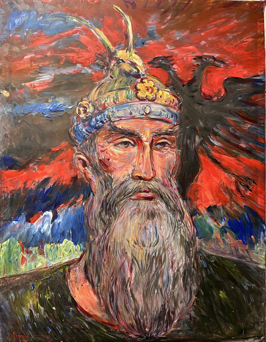 Skenderbeu / Skanderbeg . Acrylic painting: Altin Furxhi | Artfinder