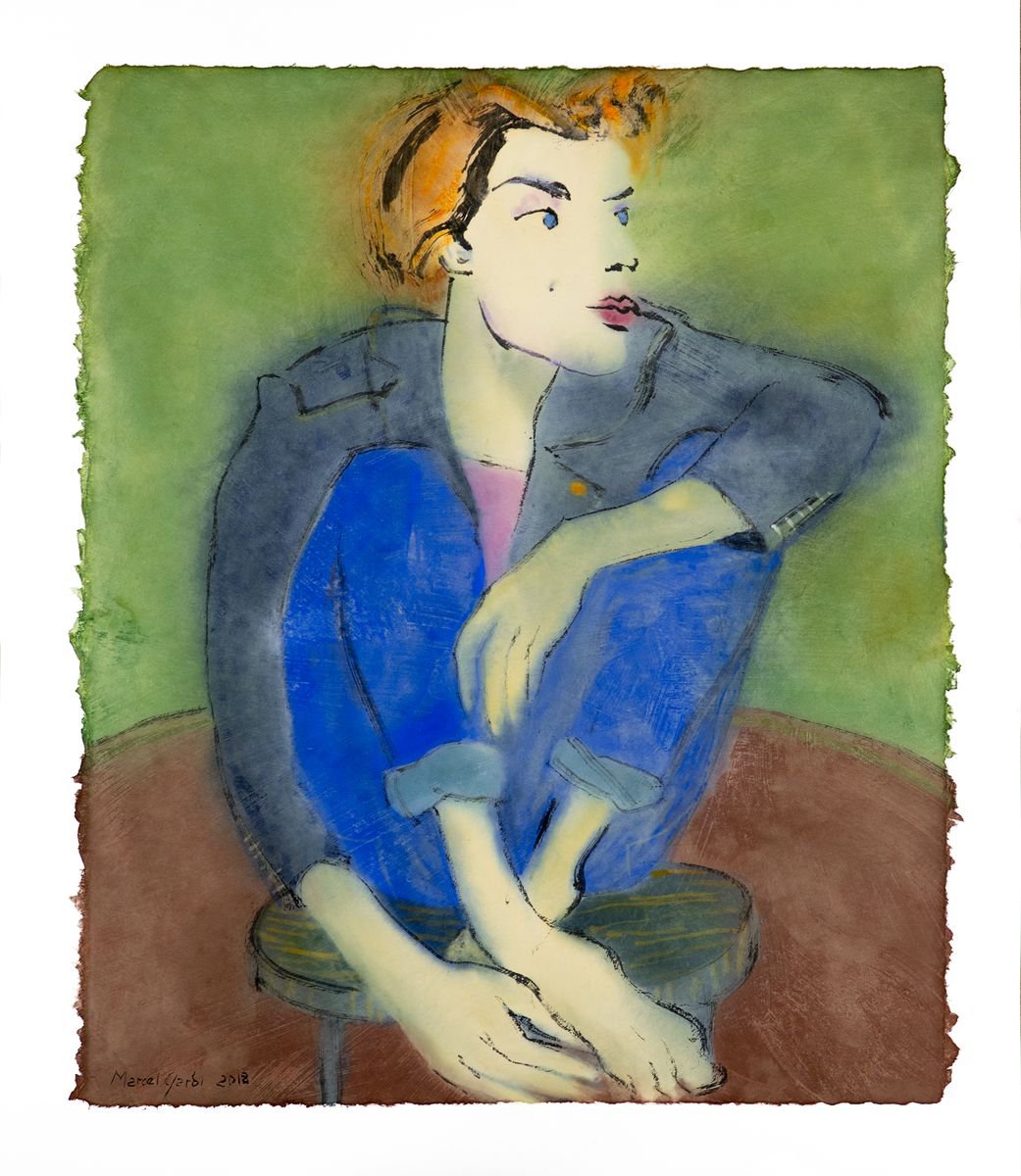 A suave boy Watercolour by Marcel Garbi | Artfinder