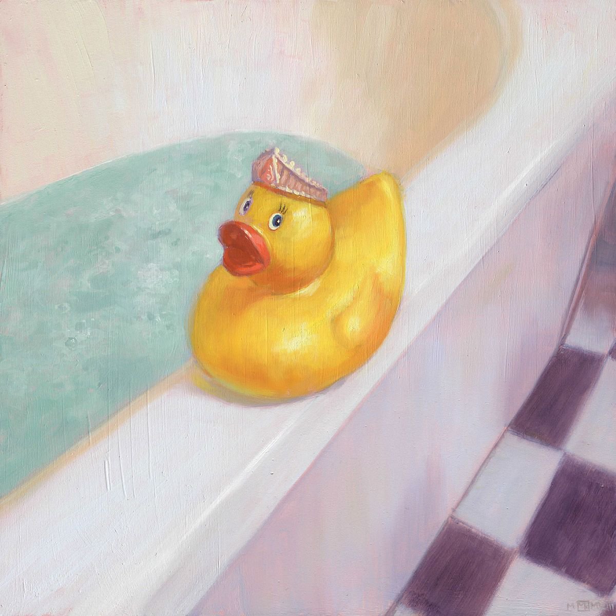 "It's Time For Your Bath!" Oil painting by Mark Harrison | Artfinder