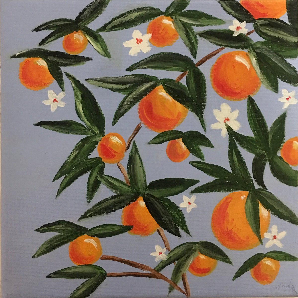 Oranges Acrylic painting: Amelia Taylor | Artfinder