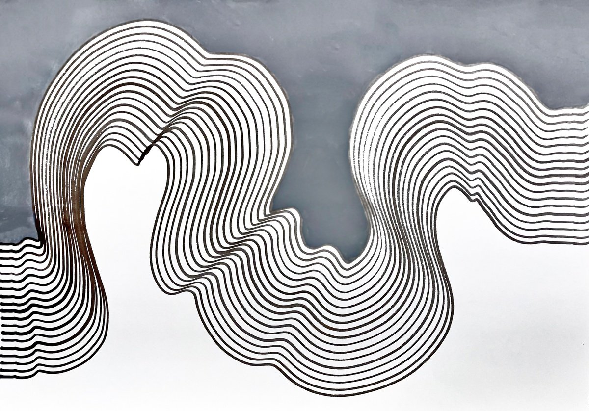 Triptych drawing 447 Ink drawing by Sumit Mehndiratta | Artfinder