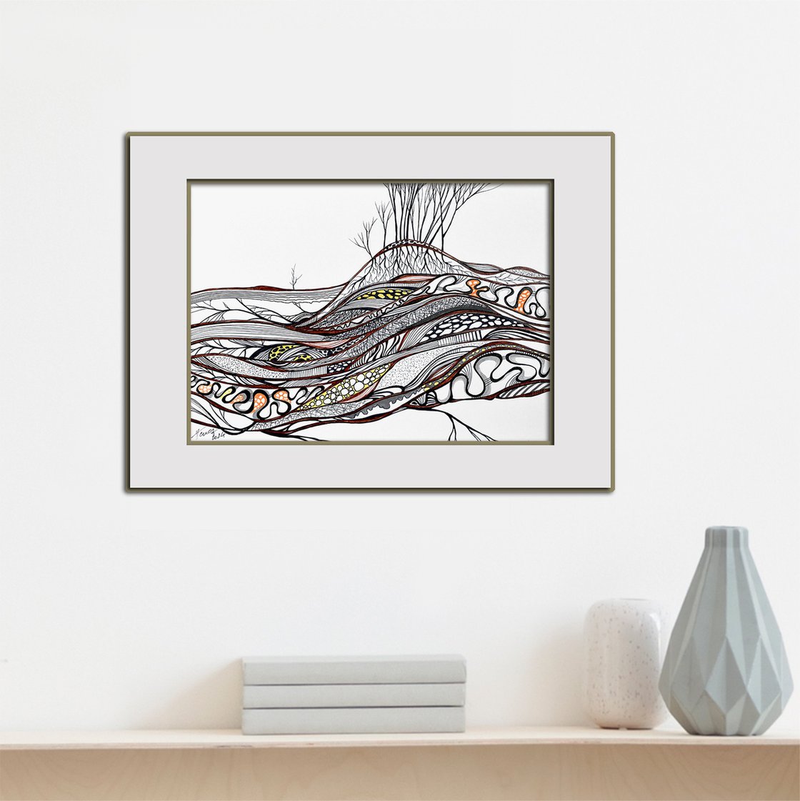 Underground Mystery Ink drawing: Aniko Hencz | Artfinder