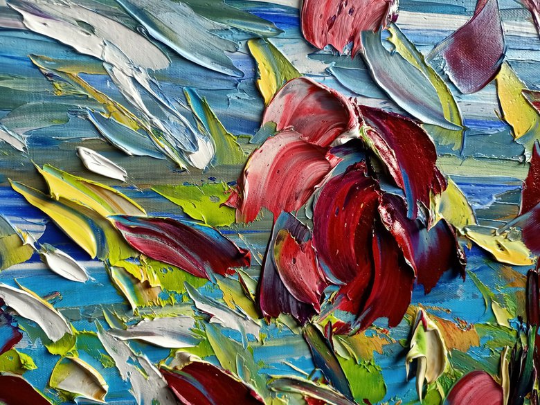 Vento con rossi Oil painting: Antonino Puliafico | Artfinder