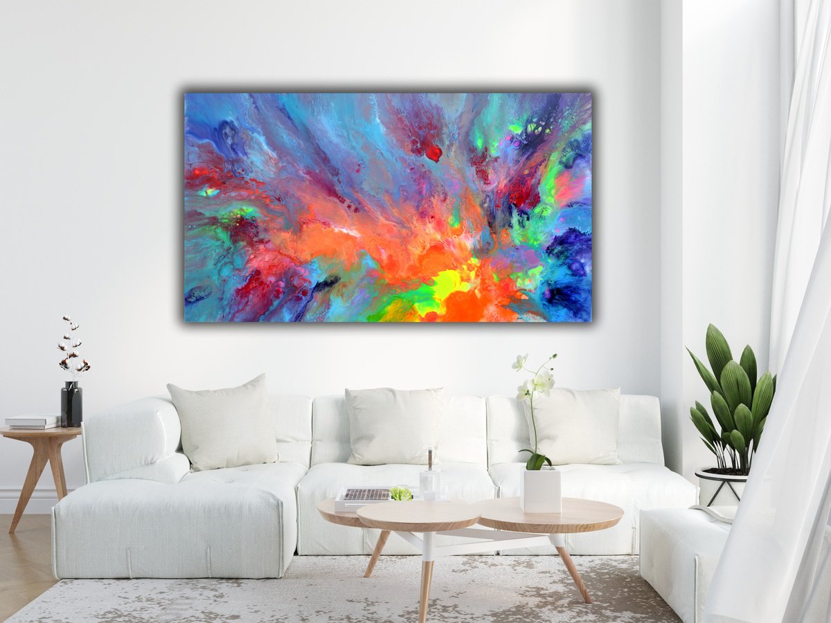 Water meets Fire 2 Acrylic painting: Soos Tiberiu | Artfinder