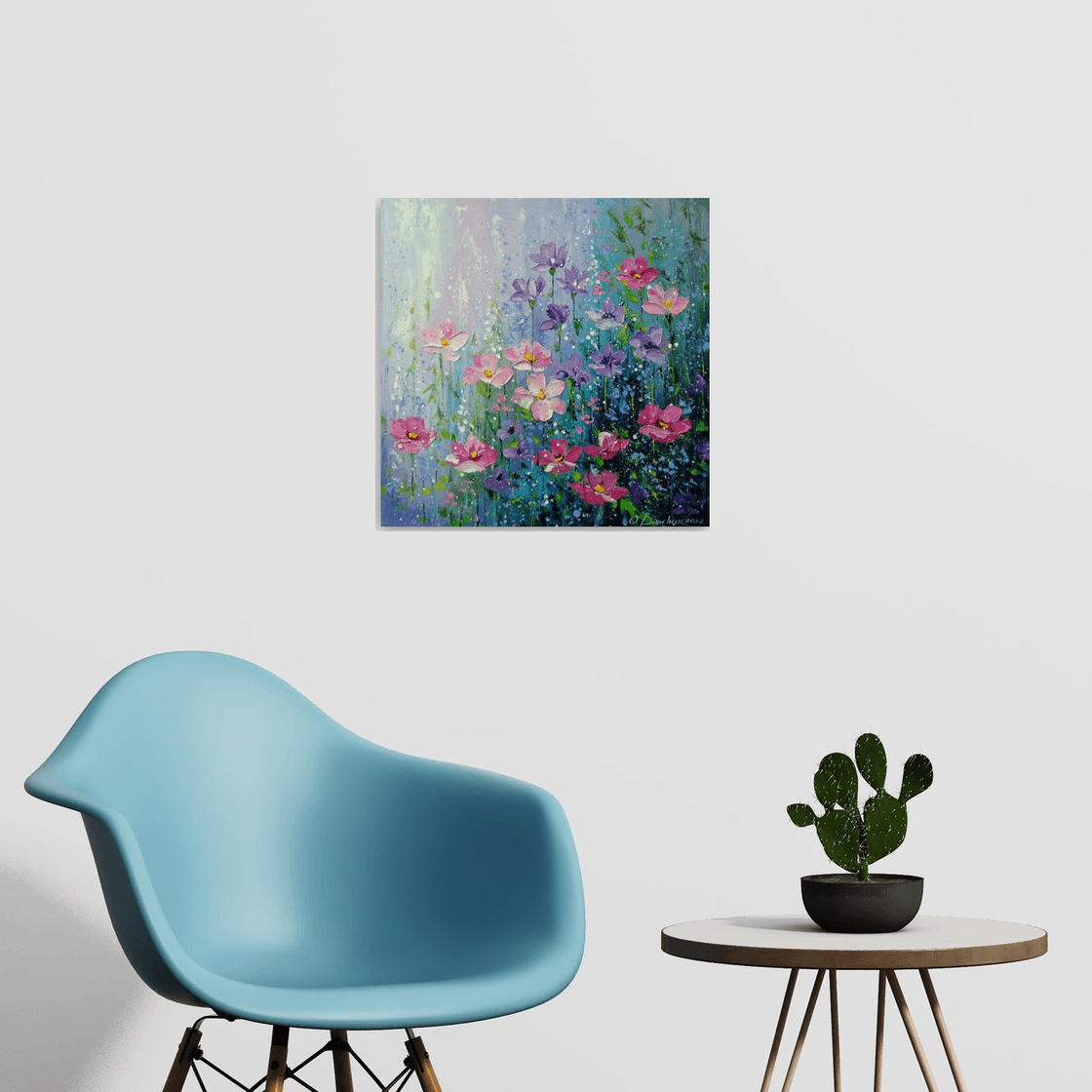 Original Oil Painting - the Delicate Summer Flowers by Olha Darchuk