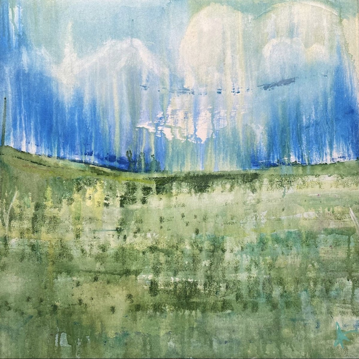 Abstract Landscape no.5 Acrylic painting: Rick Wedel