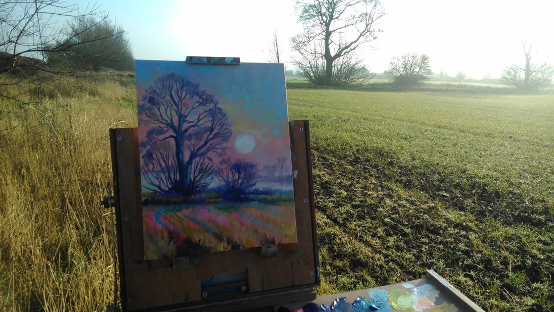 Morning light Oil painting by Mark Croucher | Artfinder