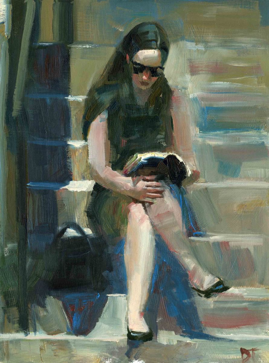 Steps Oil painting by Darren Thompson | Artfinder