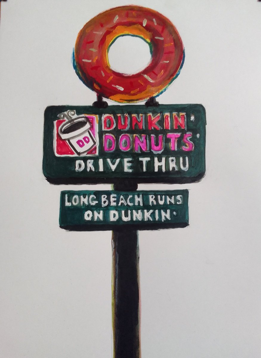 Dunkin donuts Acrylic painting: Soso Kumsiashvili | Artfinder