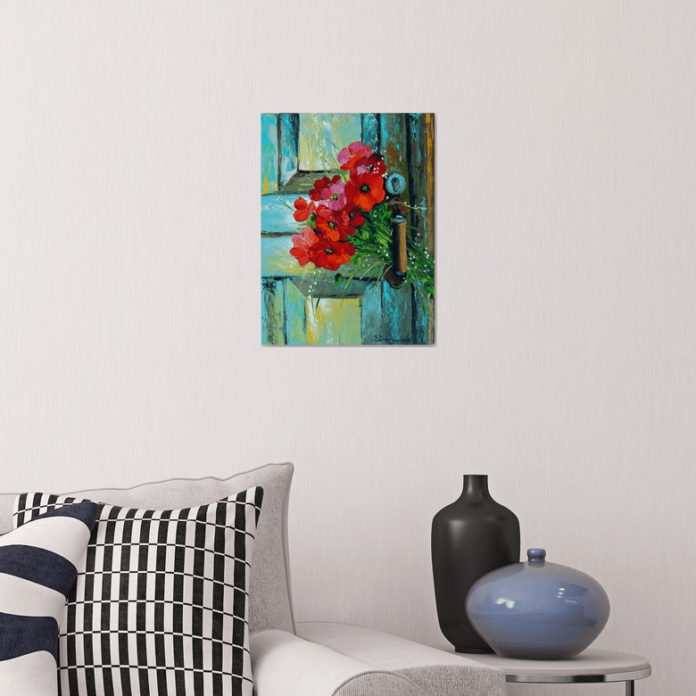 Original Oil Painting - Bouquet of Poppies by Olha Darchuk