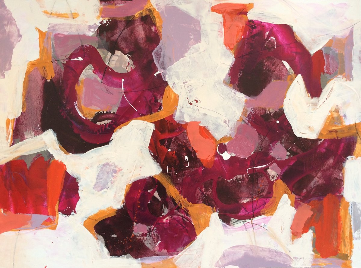 Chromatic Dance Acrylic painting: Linda Coppens | Artfinder