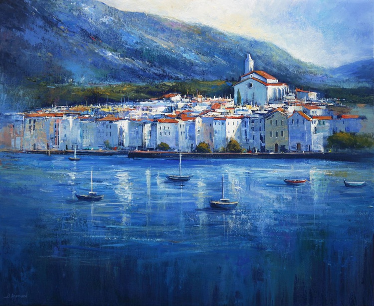 Cadaques Oil painting by Behshad Arjomandi | Artfinder