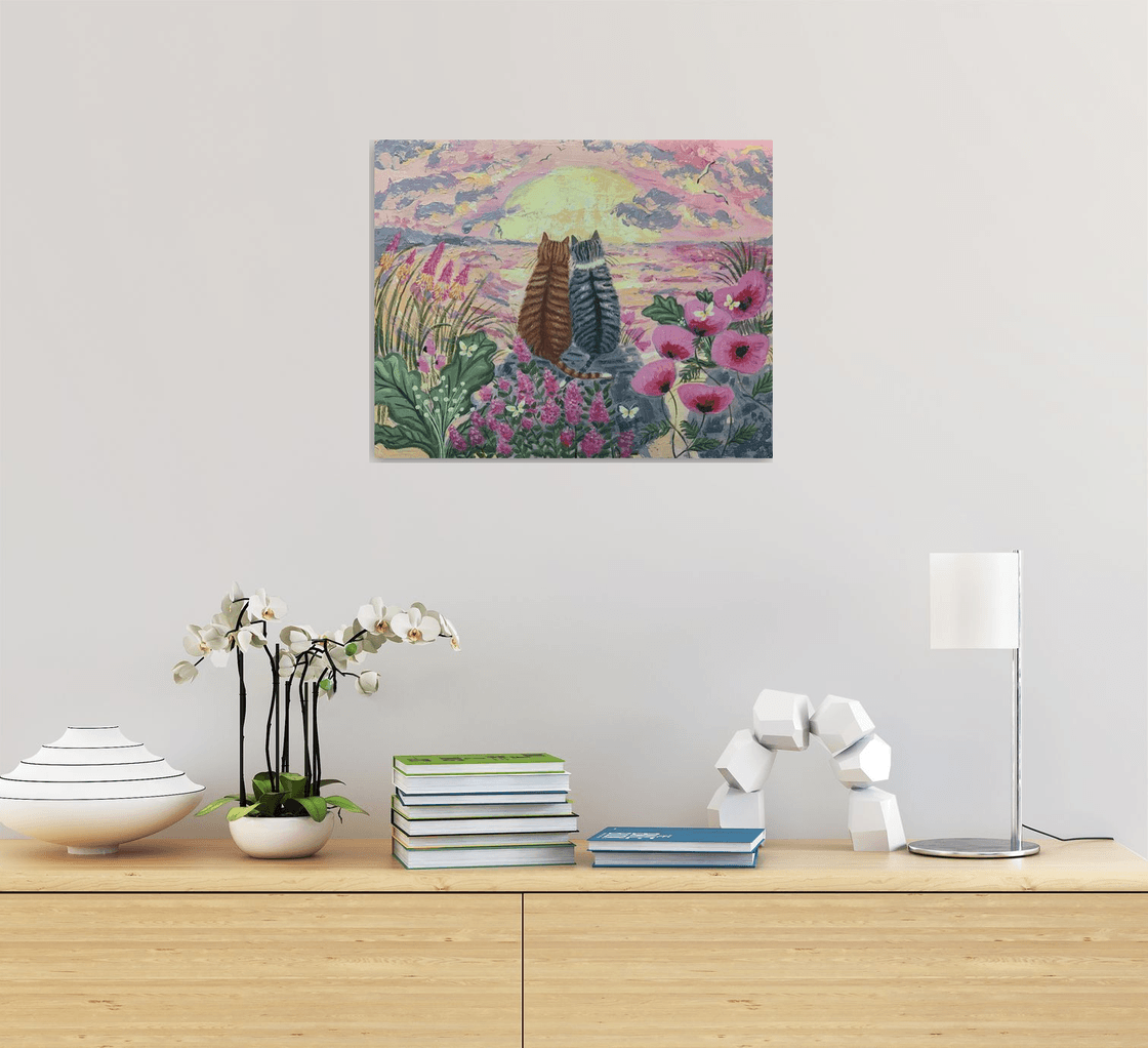 Original Acrylic Painting - New Beginnings by Mary Stubberfield