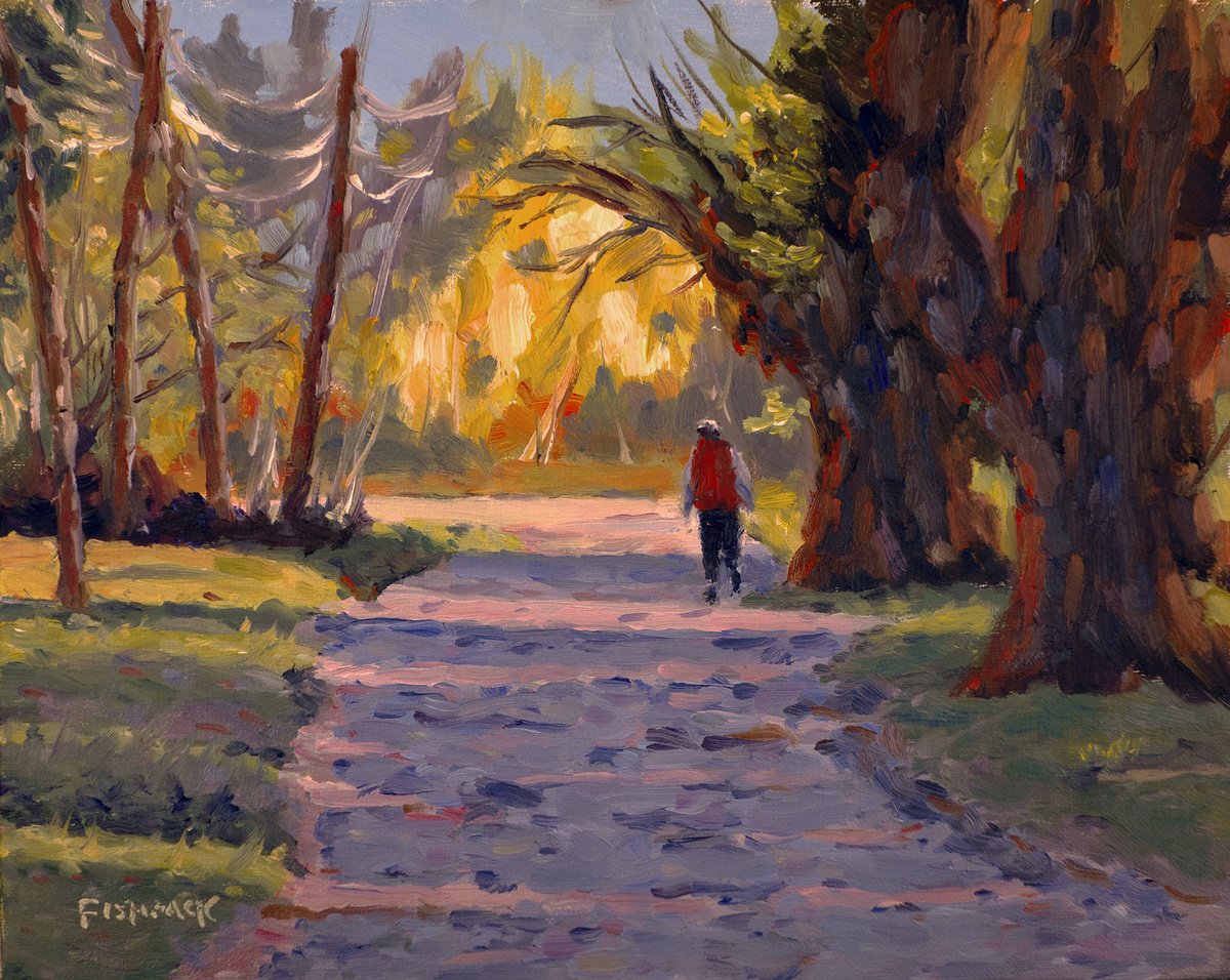A Walk Into the Light Oil painting: Daniel Brian Fishback | Artfinder