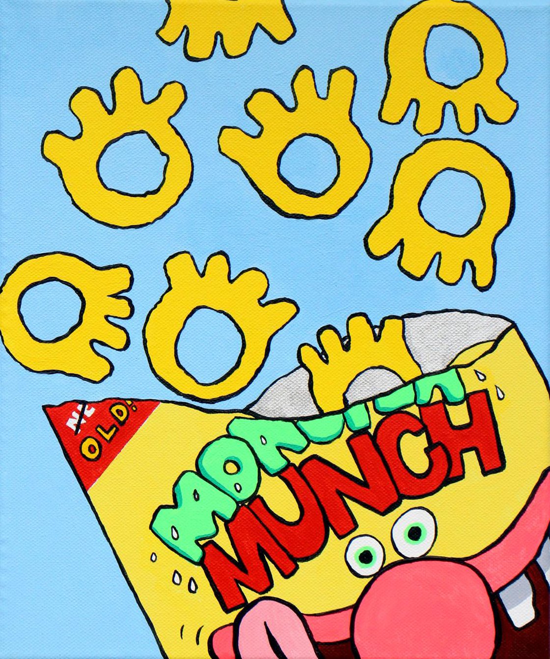 Monster Munch Pop Art Painting On Canvas Acrylic painting by Ian ...
