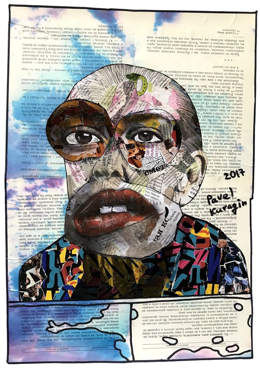 Freak portrait Collage by Pavel Kuragin | Artfinder