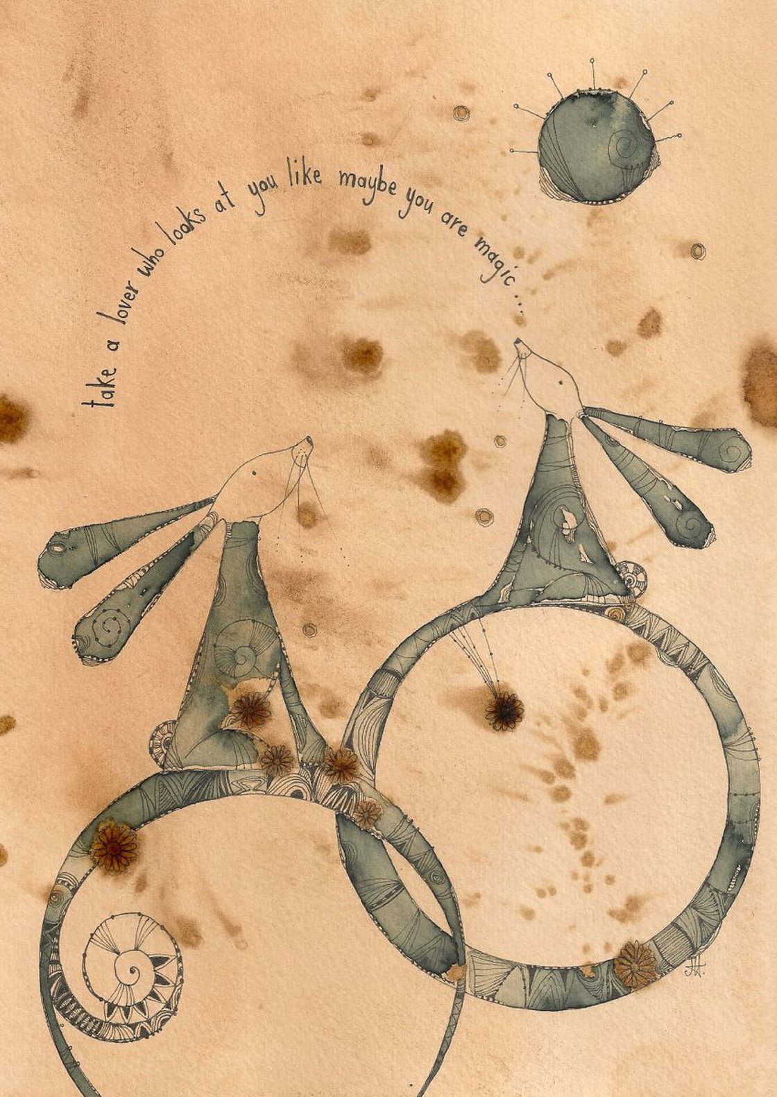 'Like Maybe You Are Magic' Ink drawing by Jilly Henderson | Artfinder