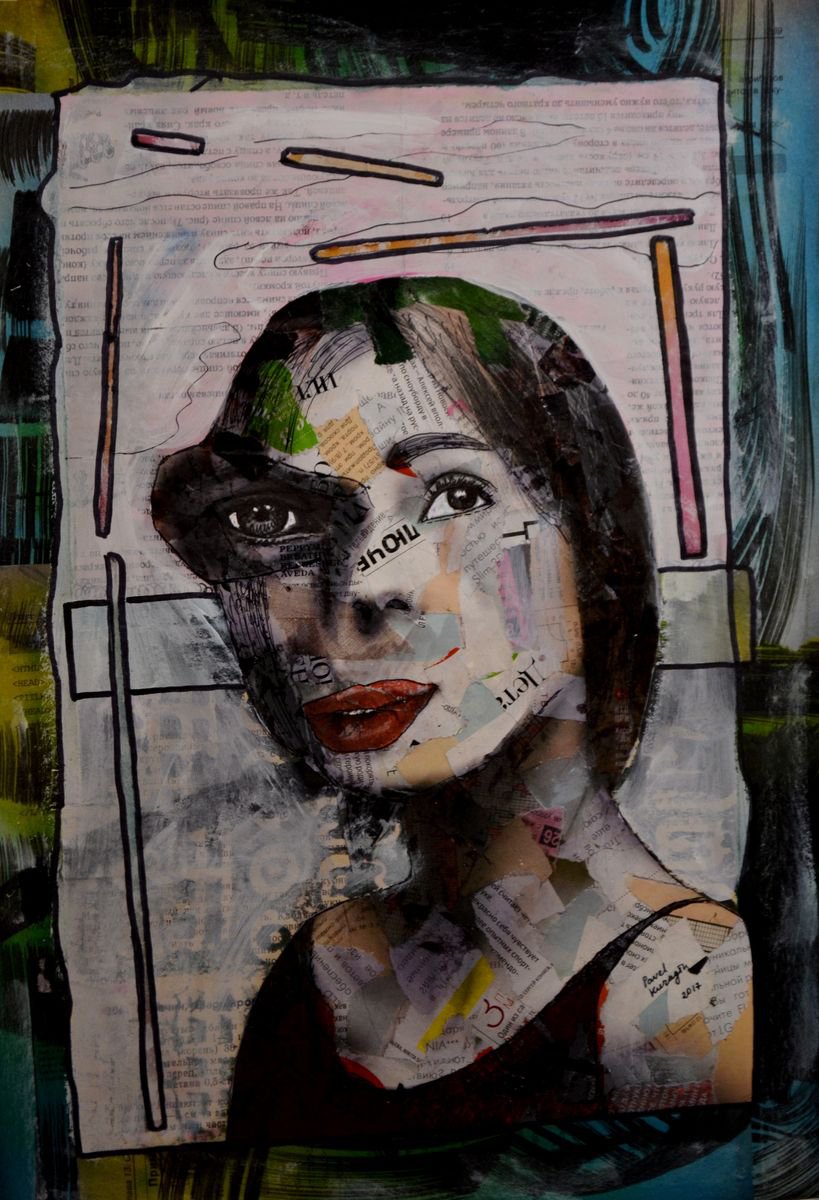 Ugly portrait Collage by Pavel Kuragin | Artfinder