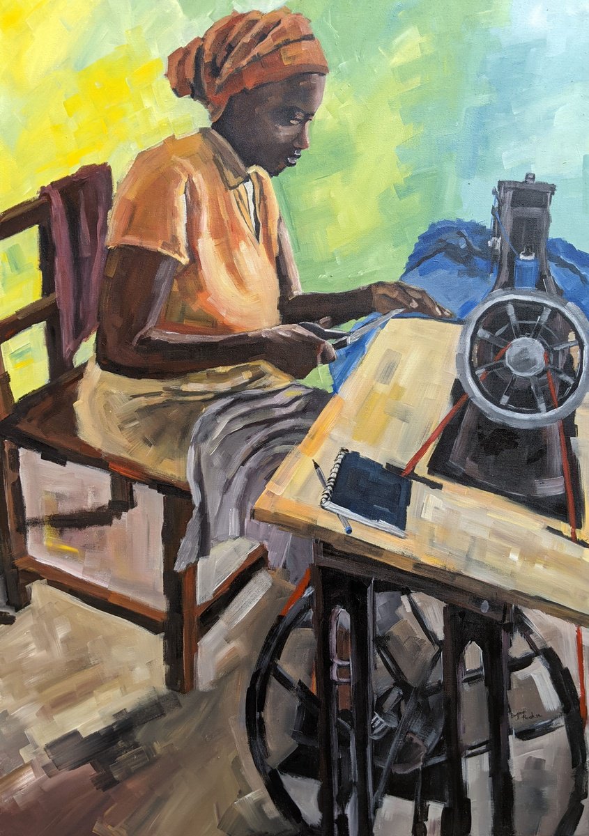 KAZI NI KAZI 2 Acrylic painting by BUGINGO Noah | Artfinder KAZI NI KAZI 2 Acrylic painting by BUGINGO Noah | Artfinder