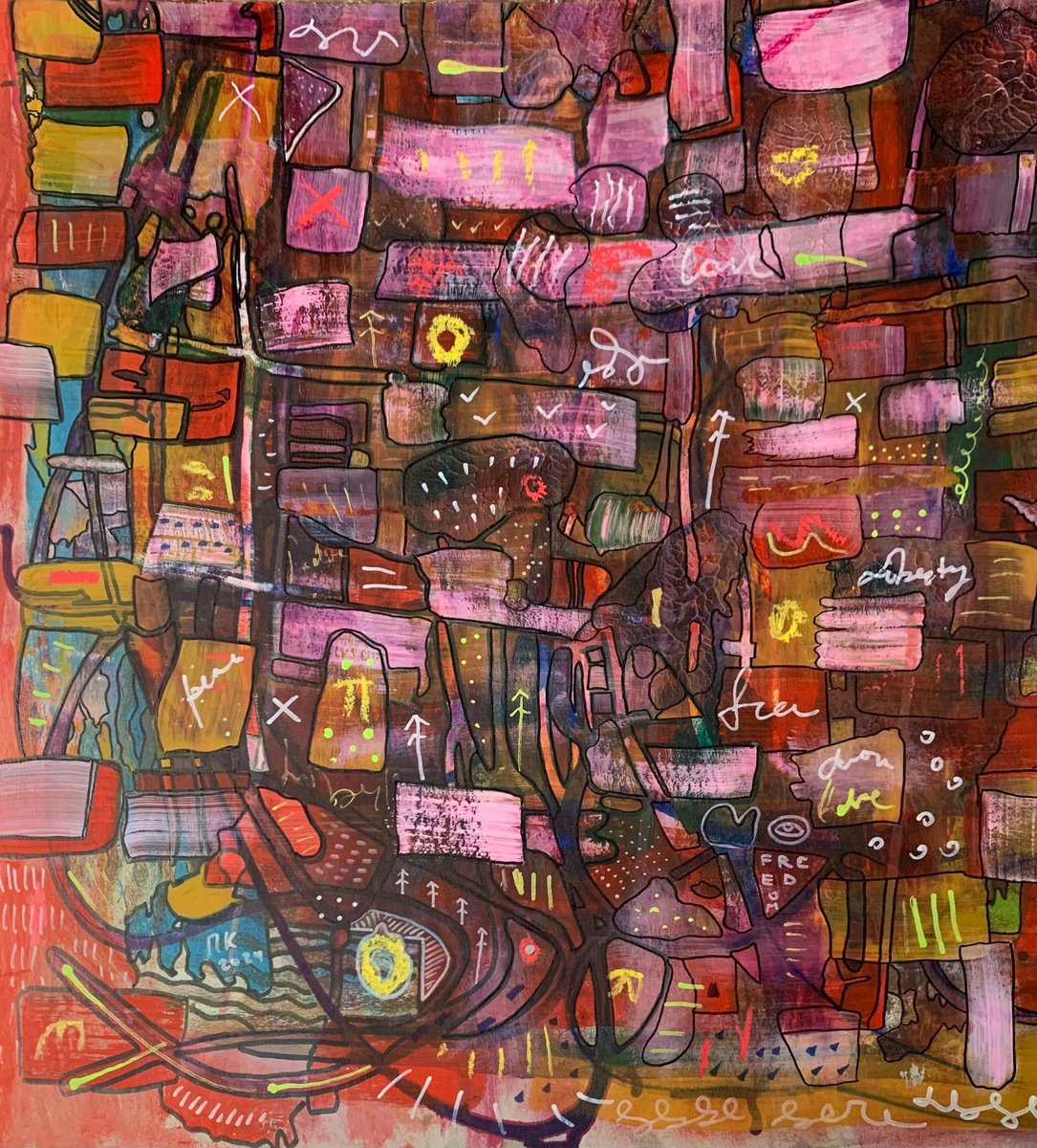 Hallucinations in a Stockholm apartment. Acrylic painting by Pavel ...