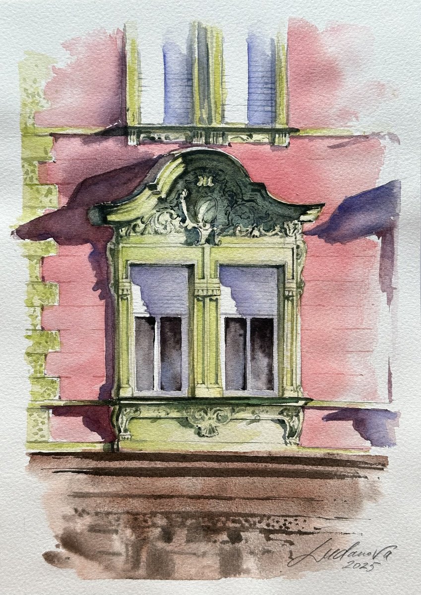 Windows from Maribor Watercolour: Yuliia Ludanova | Artfinder