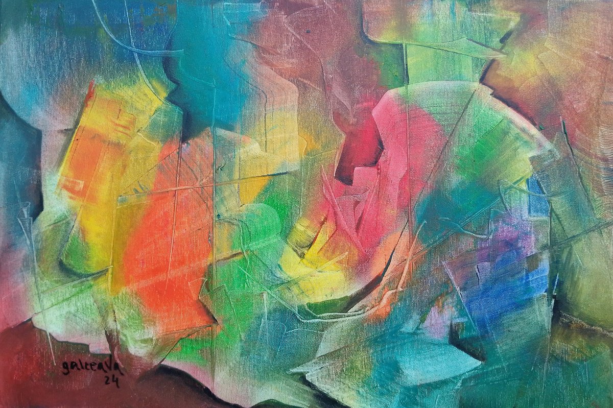 Chromatic Effect Oil painting by Constantin Galceava | Artfinder