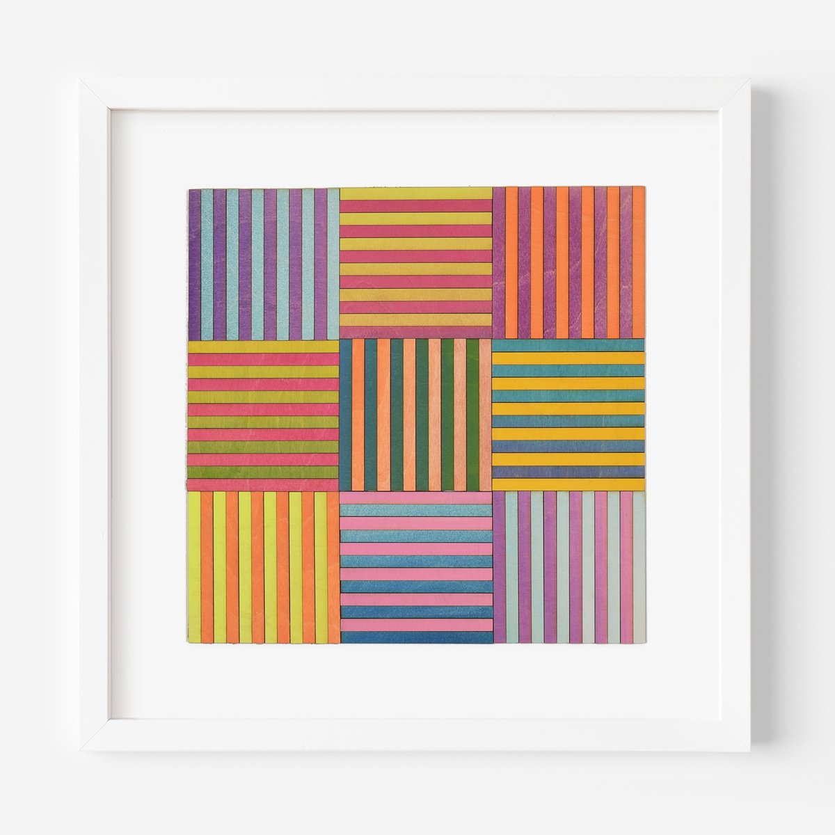 Nine Stripe Colour Study #2 Acrylic painting: Amelia Coward | Artfinder