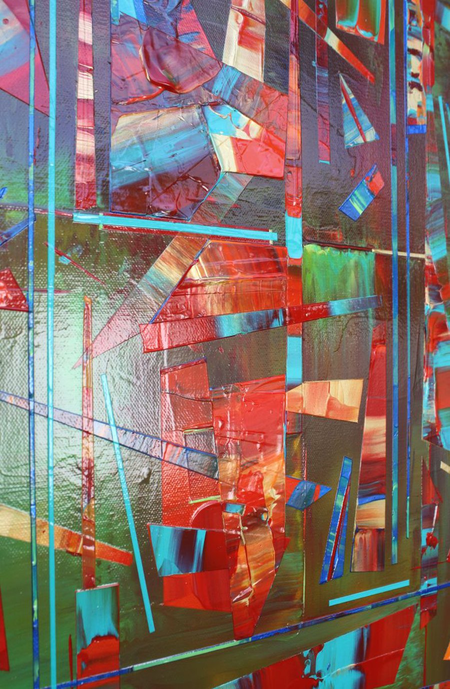 Geometric Abstract Concept 2 Acrylic painting by Robert Lynn | Artfinder