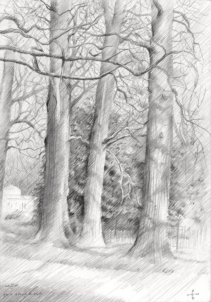 Vrede en Rust - 04-04-14 Pencil drawing: Corné Akkers | Artfinder