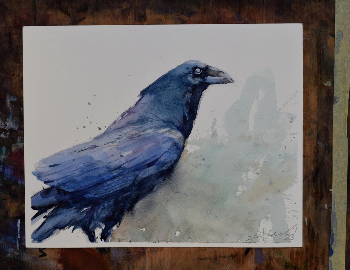 Raven Watercolour: Goran Žigolić Watercolors | Artfinder