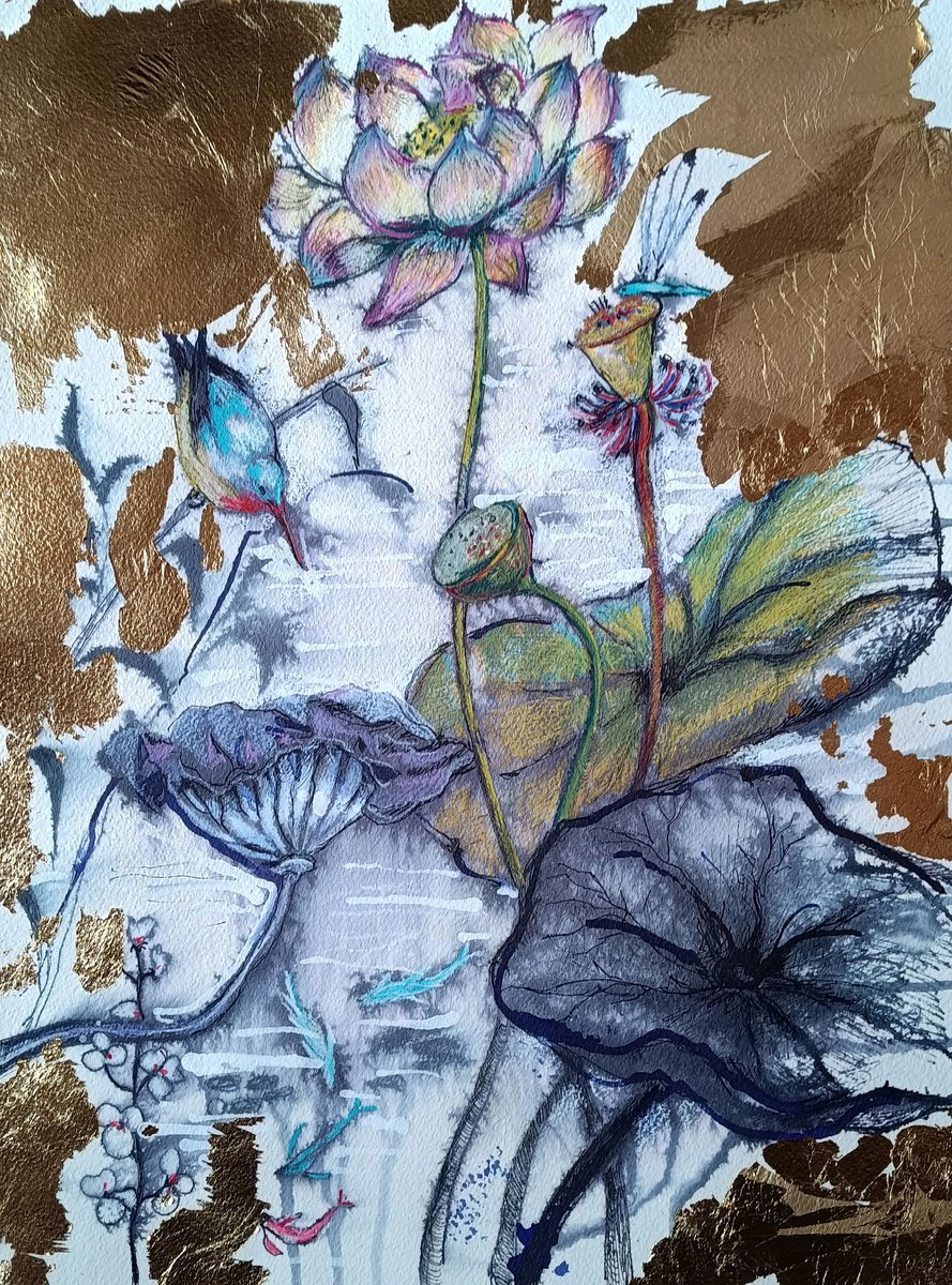 Spring 2 Ink drawing: Marina Del Pozo | Artfinder