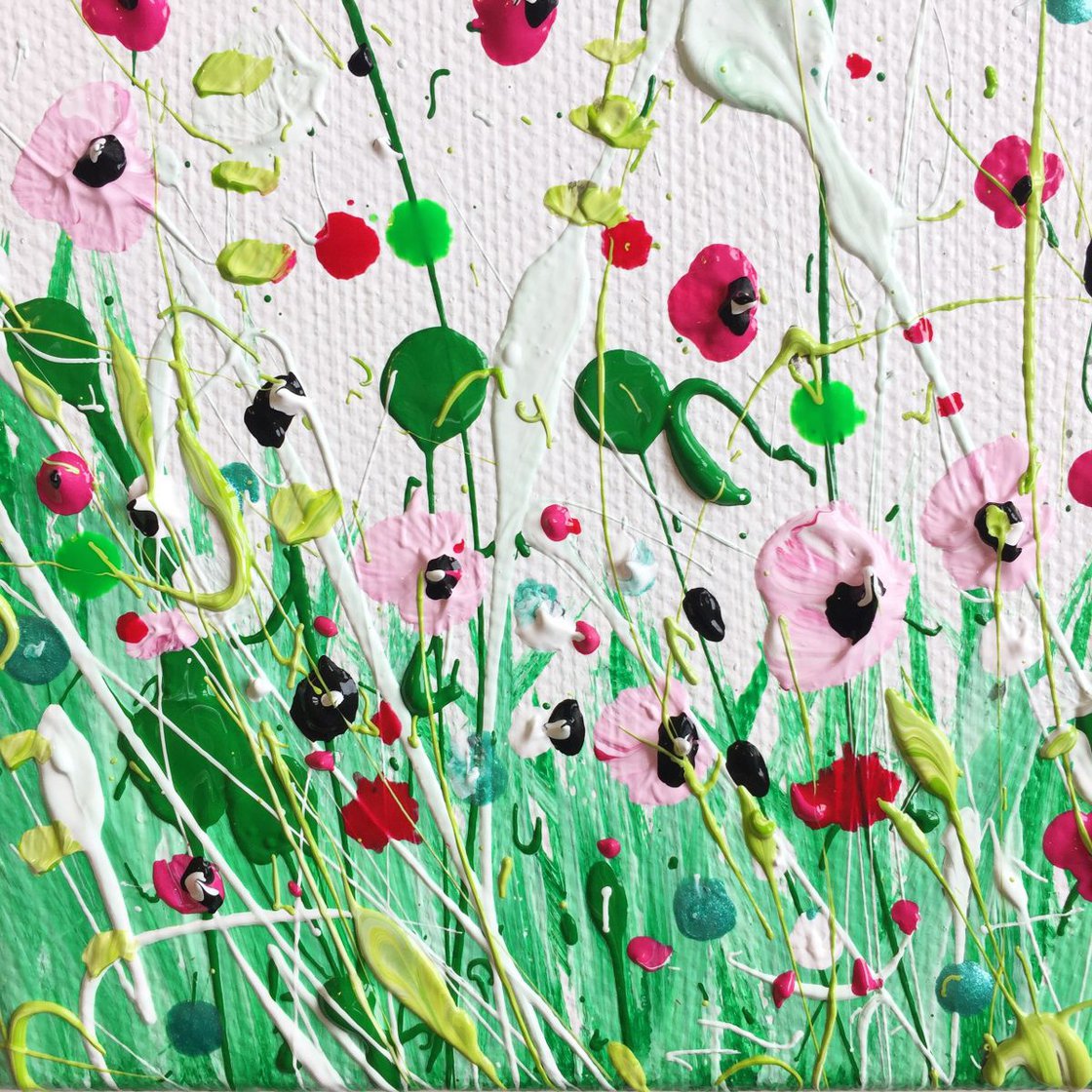 Little Meadow Acrylic painting by Charlotte Anna Reed HAPPY ART | Artfinder