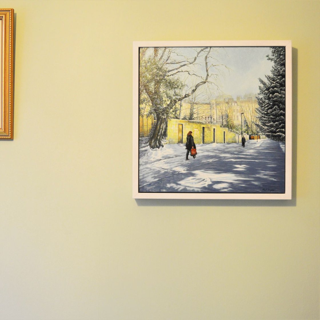 Snowy Morning In Bath Oil painting: Paul Simpkins | Artfinder