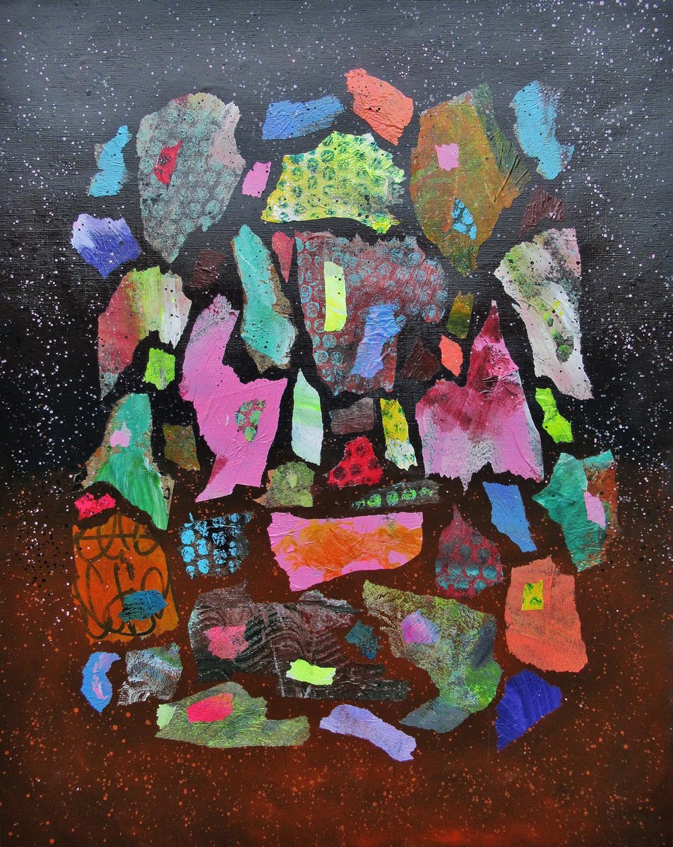 Map Acrylic painting by Bea Roberts | Artfinder