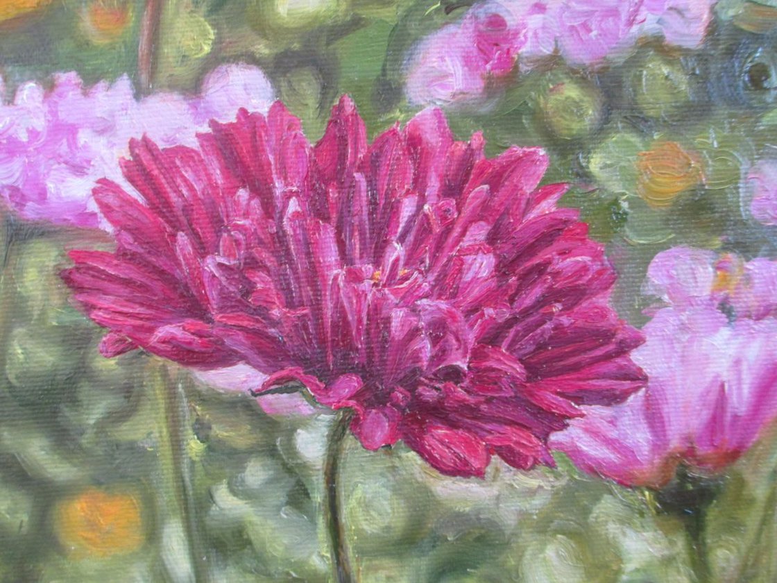 Pink spring Oil painting: Olga Knezevic | Artfinder