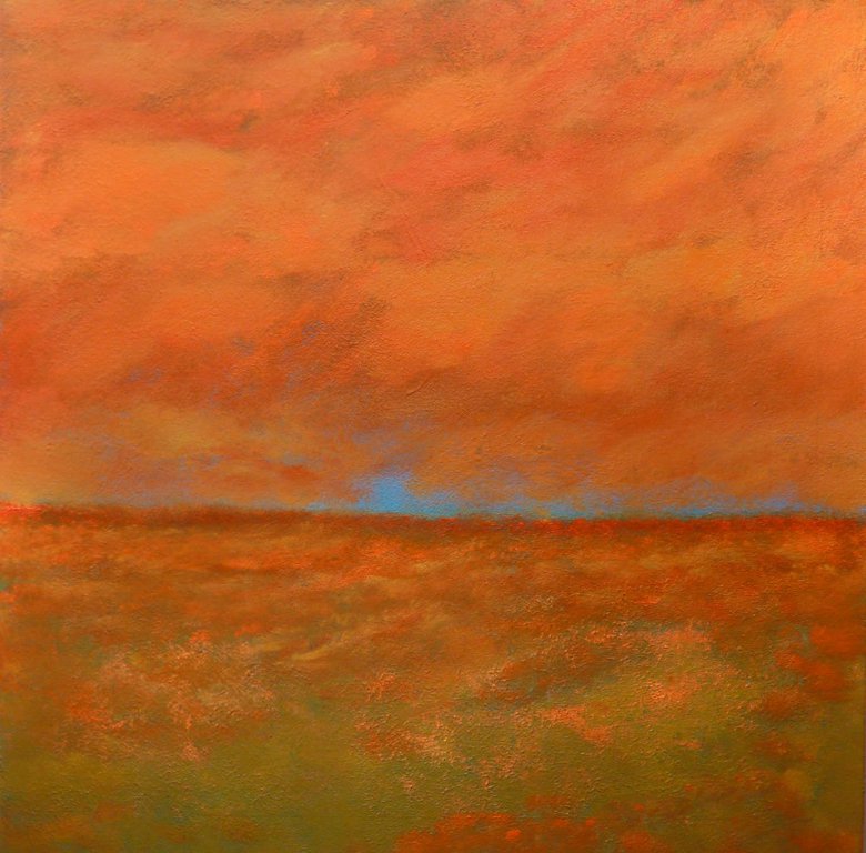 Orange Sunset Acrylic painting: Robert Lynn | Artfinder