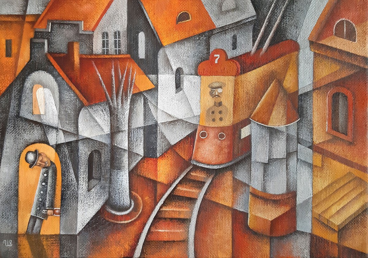 The Last Tram Oil painting by Eugene Ivanov | Artfinder