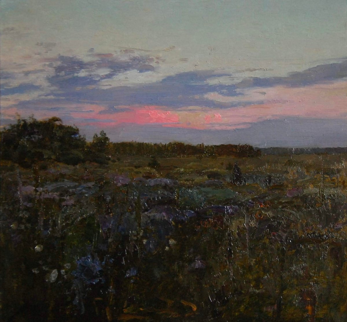 July evening Oil painting: Denys Gorodnychyi
