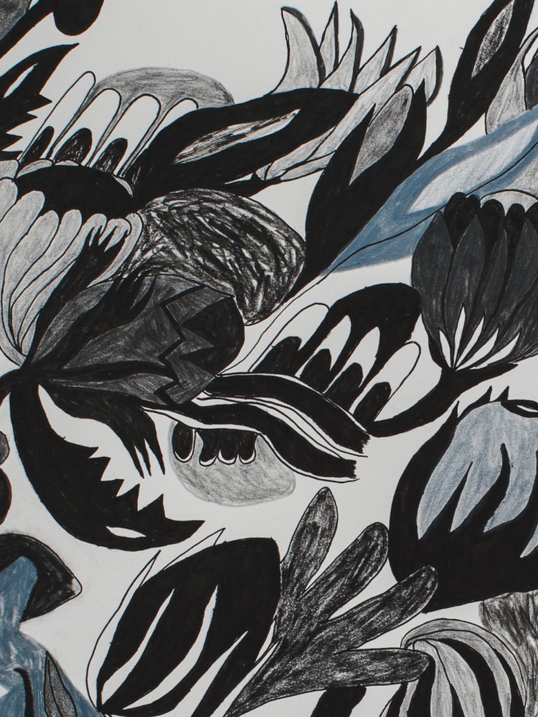 The Black Garden Drawing: Heidi P | Artfinder