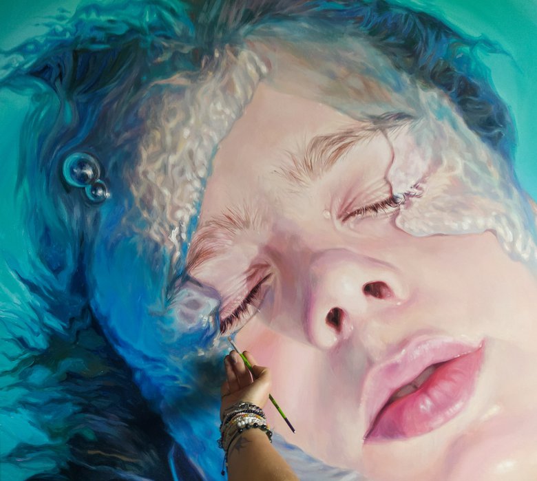 Portrait Underwater art,Professional Swimmer Wall Decor, Swimmer ...