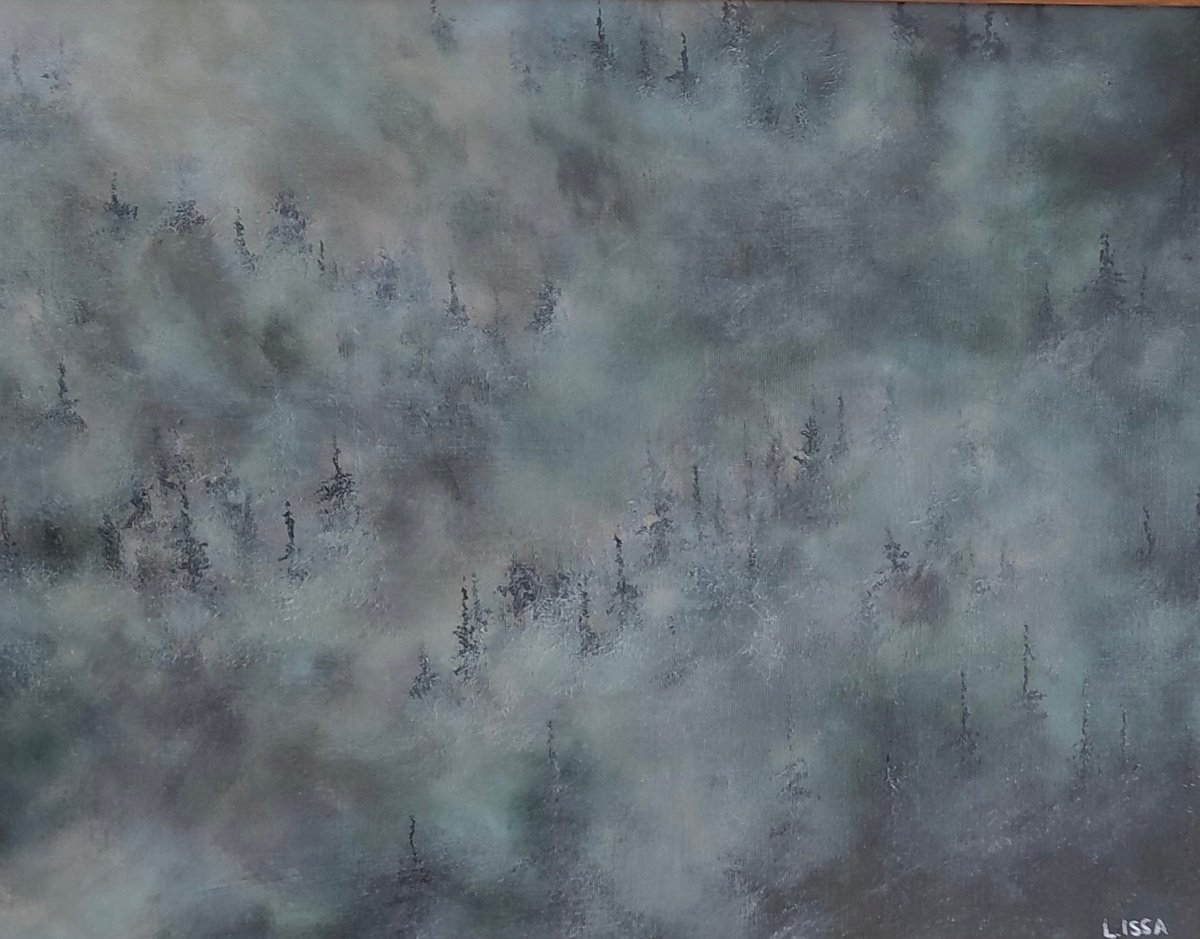 Foggy Morning Acrylic painting: Lama Issa | Artfinder