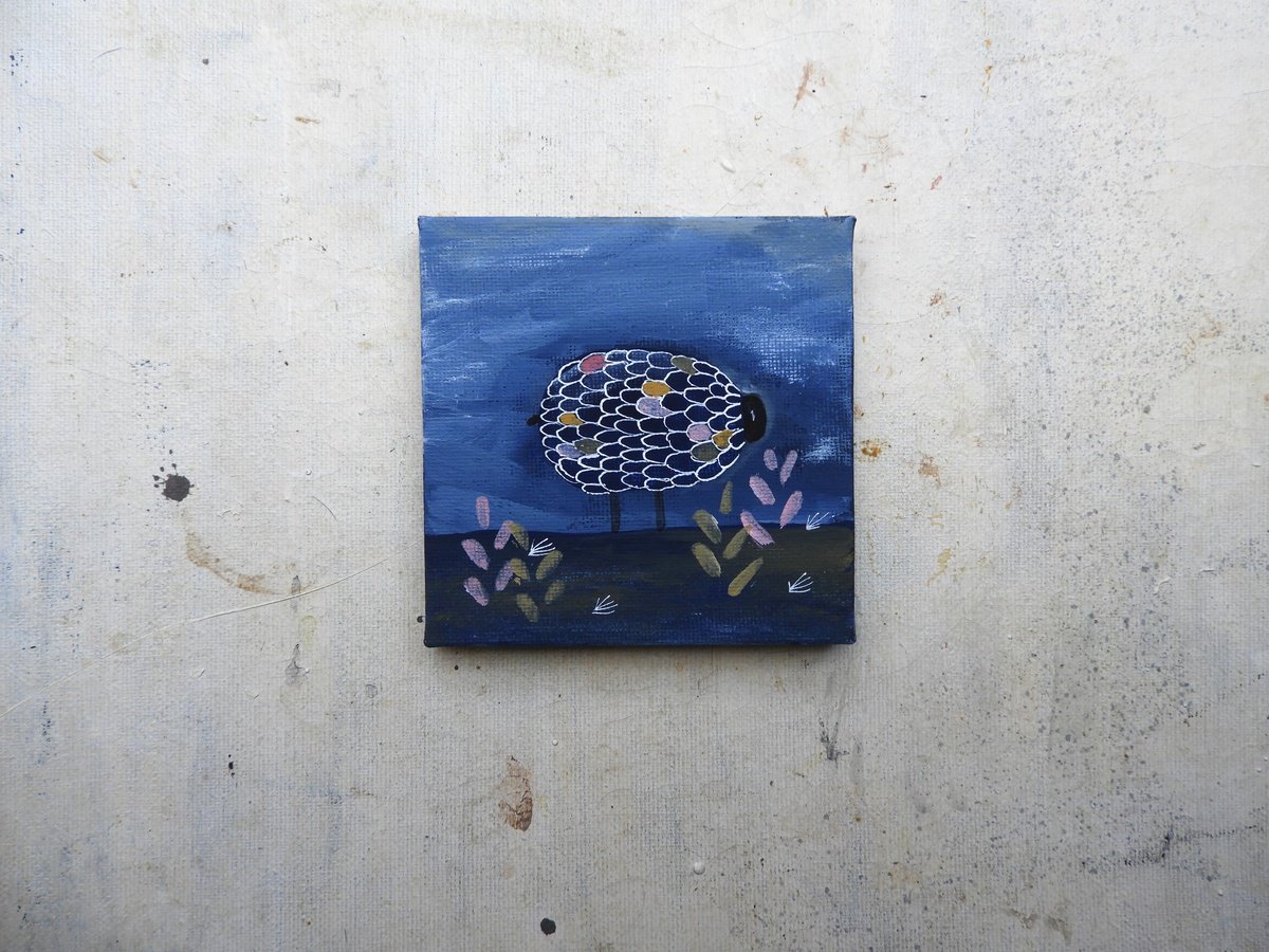 The freaky sheep Mixed-media painting by Silvia Beneforti | Artfinder