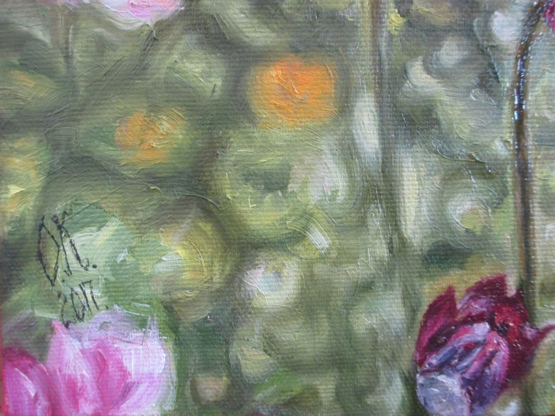 Pink spring Oil painting: Olga Knezevic | Artfinder