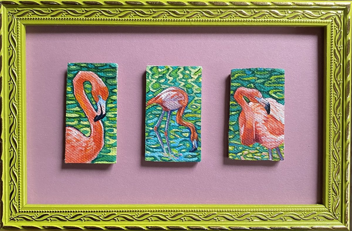 "Flamingo" Oil painting by Elena Zima | Artfinder