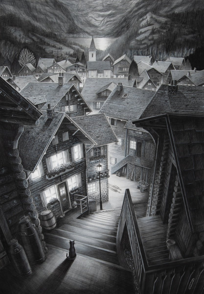 The Watcher Pencil drawing by Graham McKenzie-Smith | Artfinder