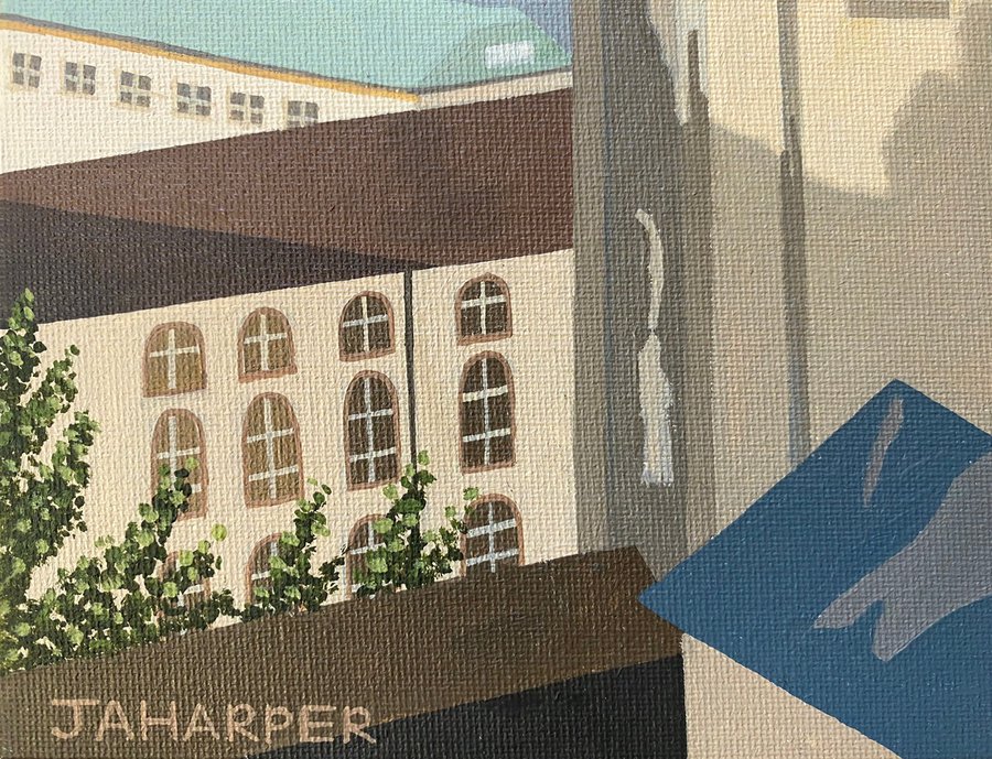 Original Oil Painting - Salzburg by Jill Ann Harper