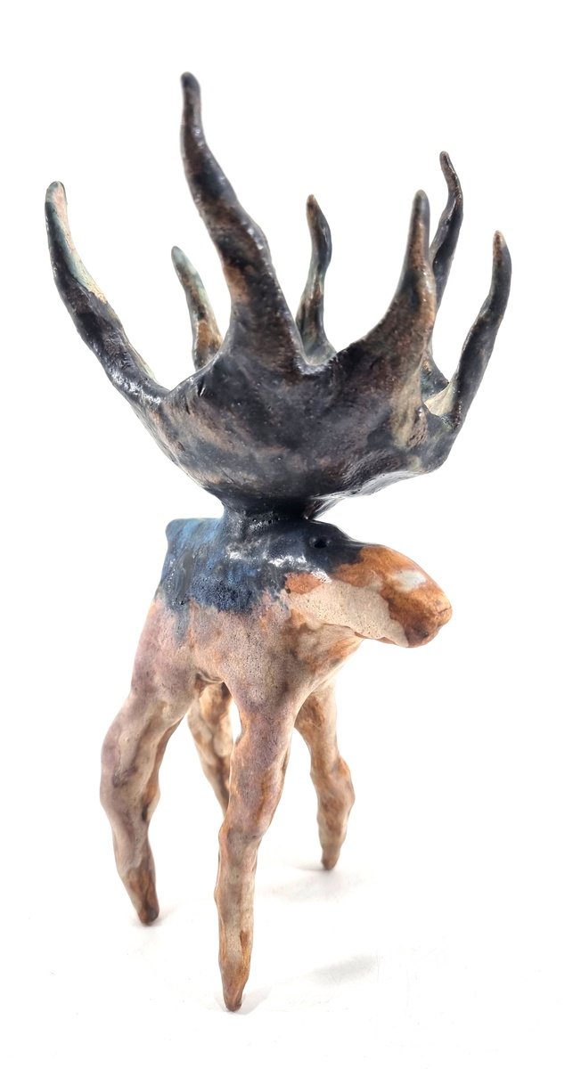 ELK XIX Clay sculpture by Aare Freimann | Artfinder