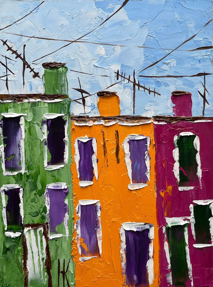 Venice Burano Oil Painting Oil painting by Halyna Kirichenko | Artfinder