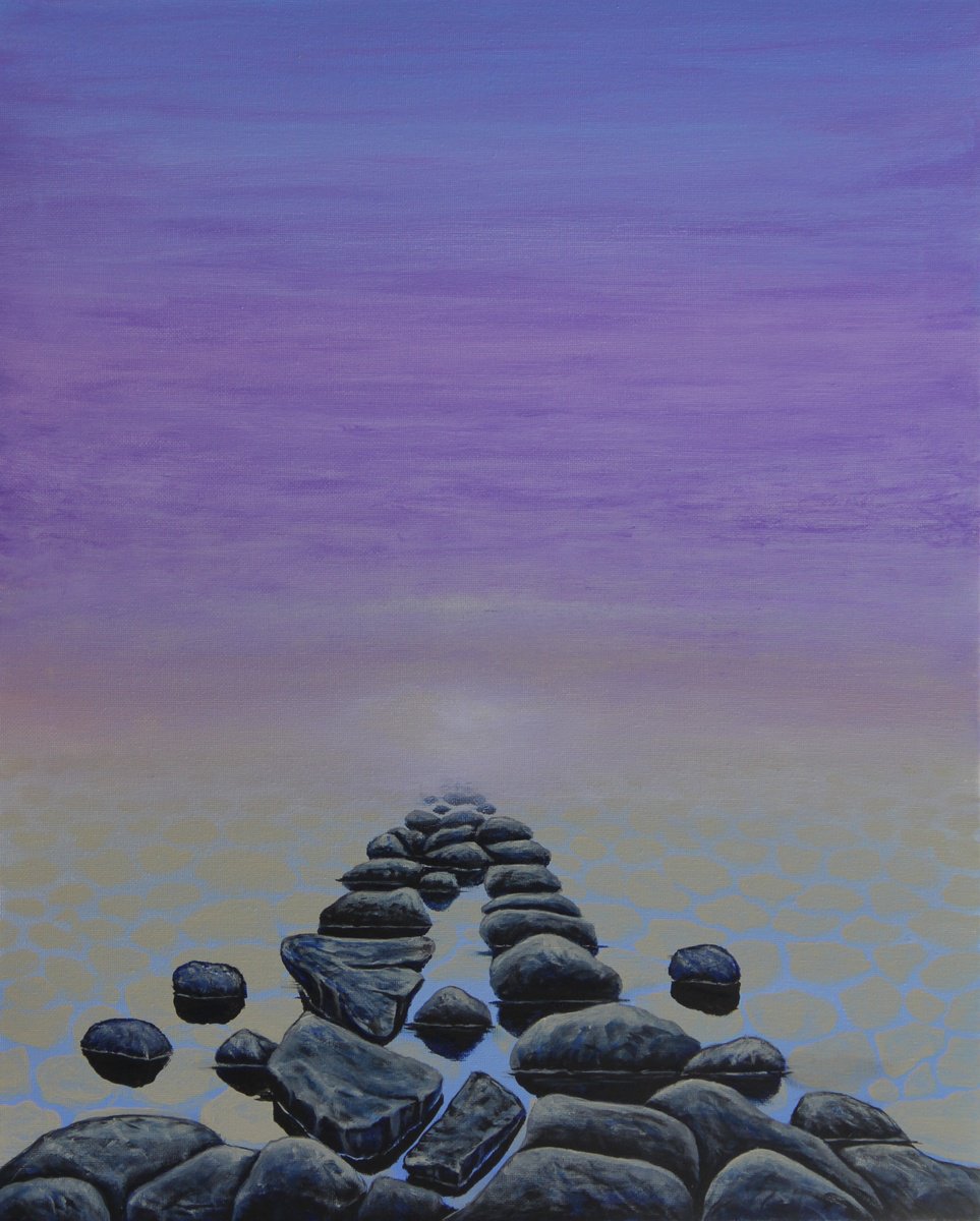 Stone Path Acrylic painting by Serguei Borodouline | Artfinder
